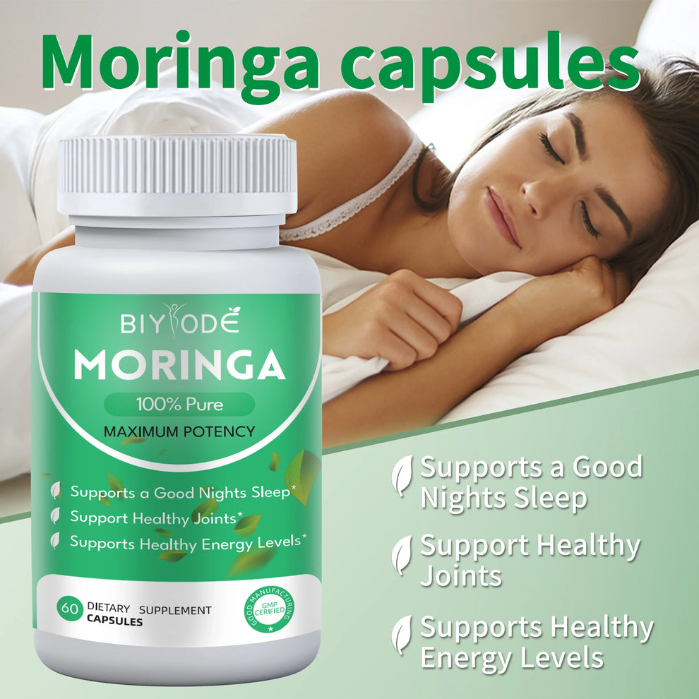 Moringa Powder Capsules - Pure Nutrient-Rich Moringa Powder - A Natura ...